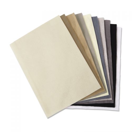 Sizzix Surfacez – Neutral Colored Felt Sheets 10PK | Marco's Paper