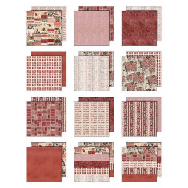 Tim Holtz® Idea-ology™ | Paperie – 8″ x 8″ Palette Collection: Red ...