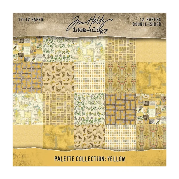 Tim Holtz® Idea-ology™ | Paperie – 12″ x 12″ Palette Collection: Yellow ...